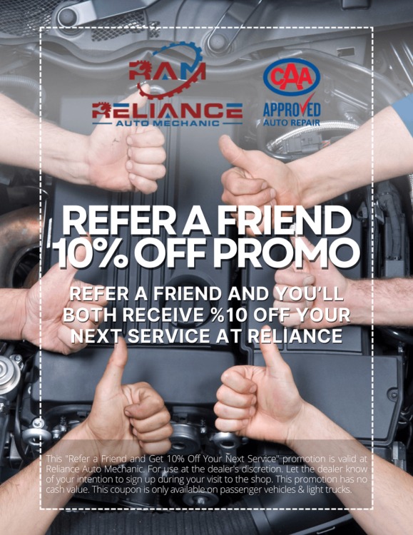 Promotions - Reliance Auto Mechanic Hamilton